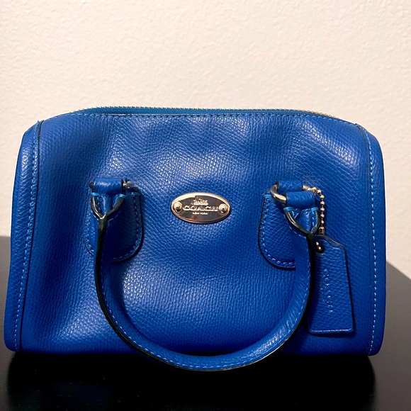 Coach | Bags | Coach Cobalt Blue Mini Bag | Poshmark